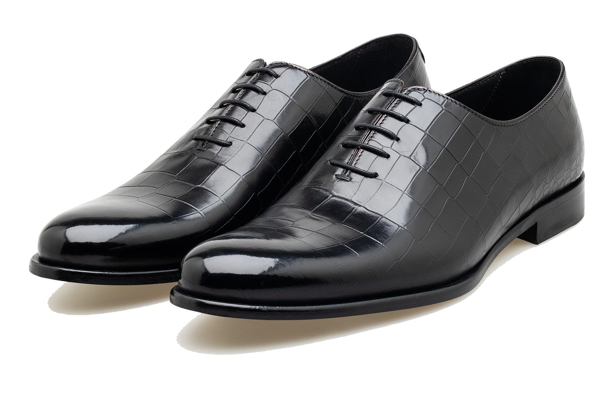 The Martin Wholecut - Black Croc – Paul Evans