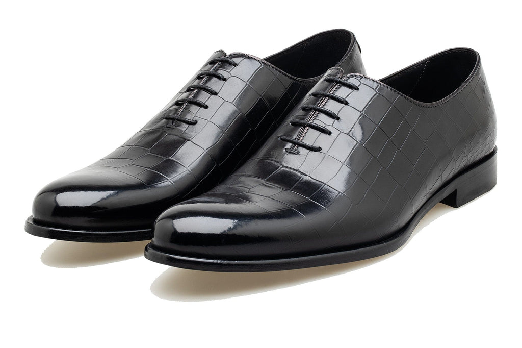 The Martin Wholecut - Black Croc – Paul Evans