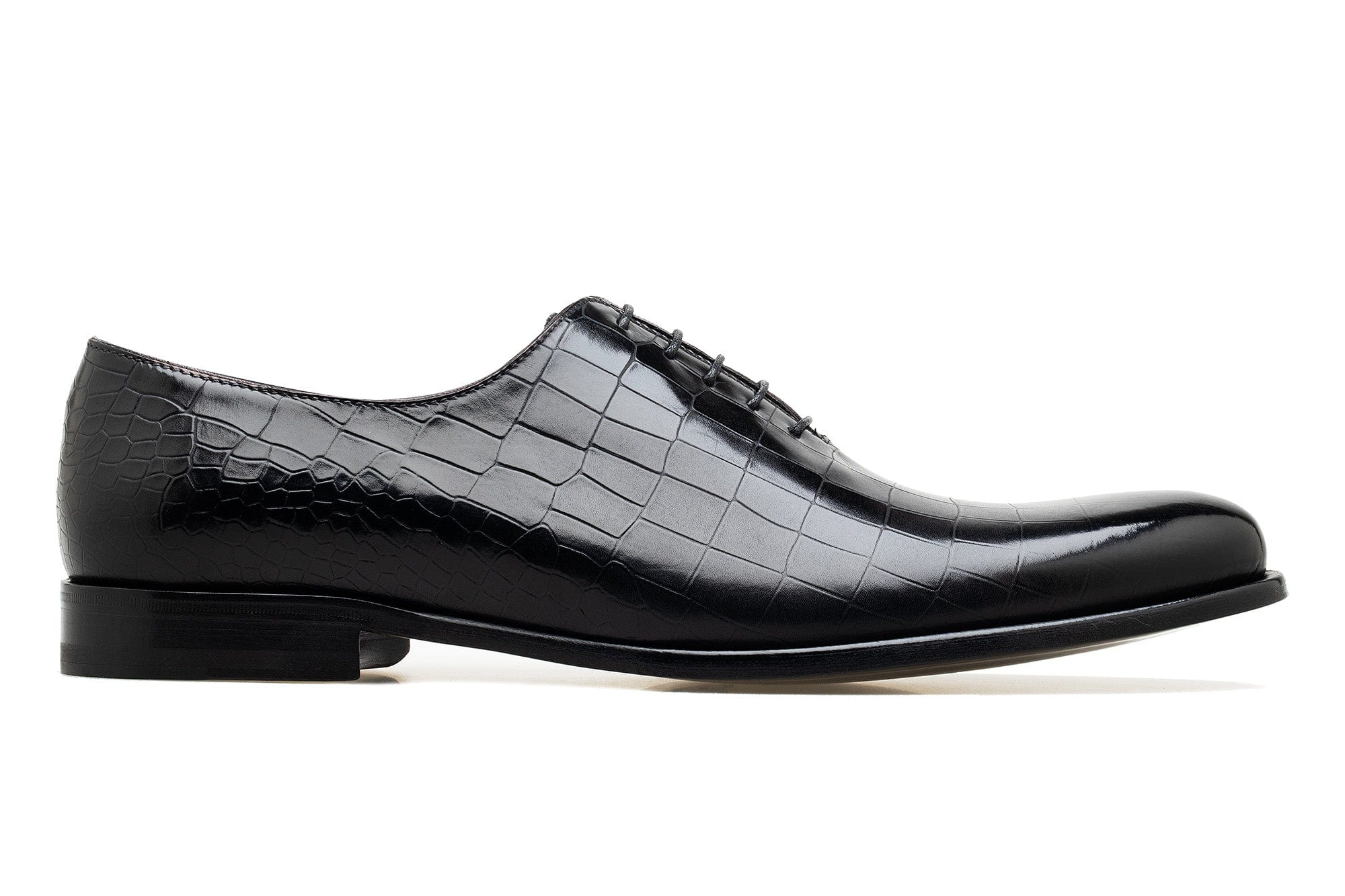 The Martin Wholecut - Black Croc – Paul Evans