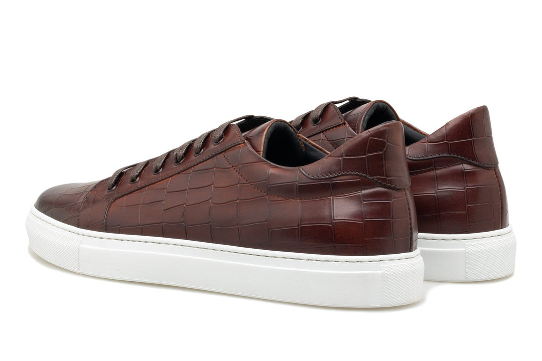 The Smith Low-Top Sneaker - Brandy Brunito Croc – Paul Evans