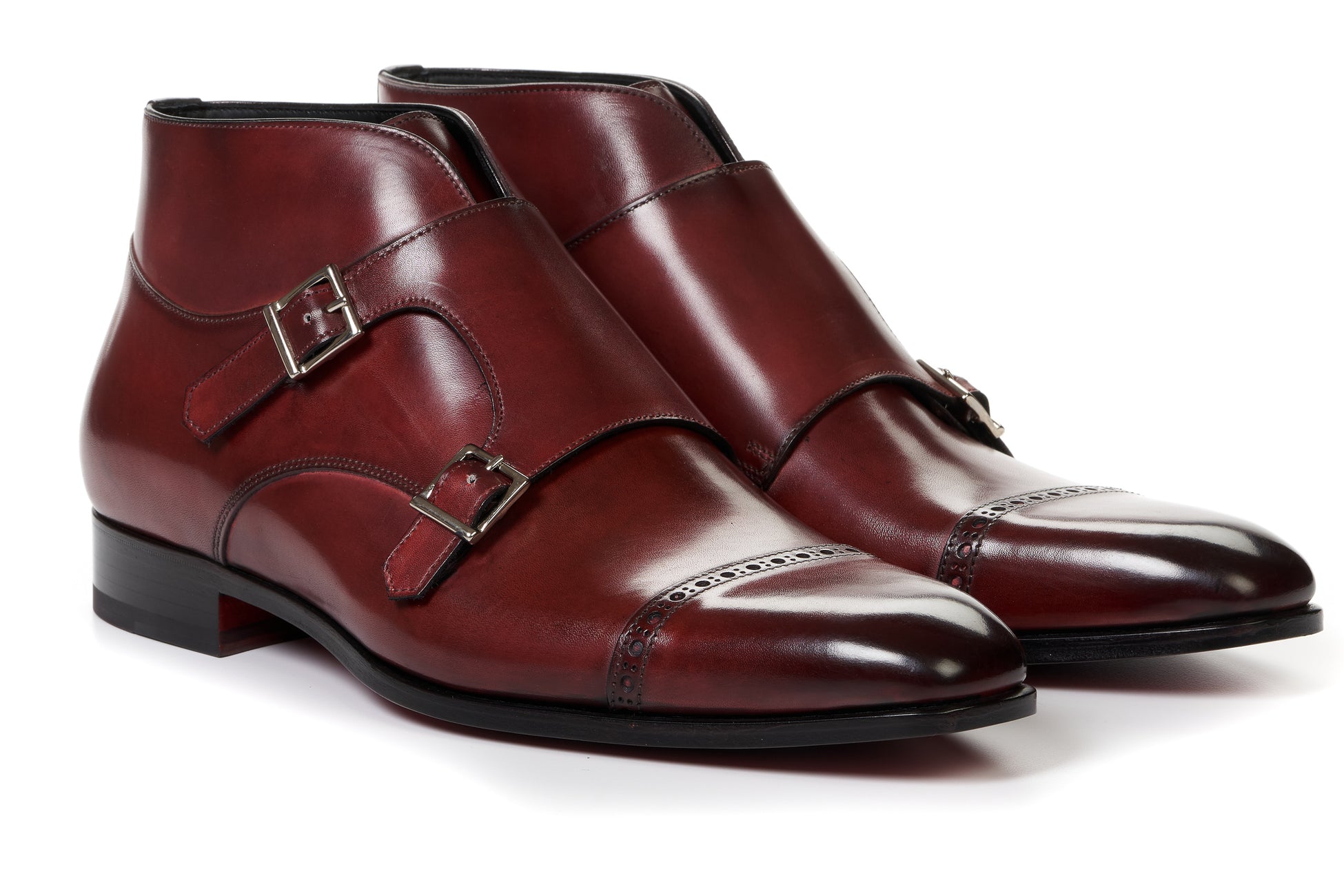 The Heston Double Monk Strap Boot - Oxblood – Paul Evans